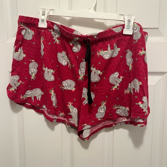 Secret Treasures | Intimates & Sleepwear | Sloth Pattern Pj Shorts ...